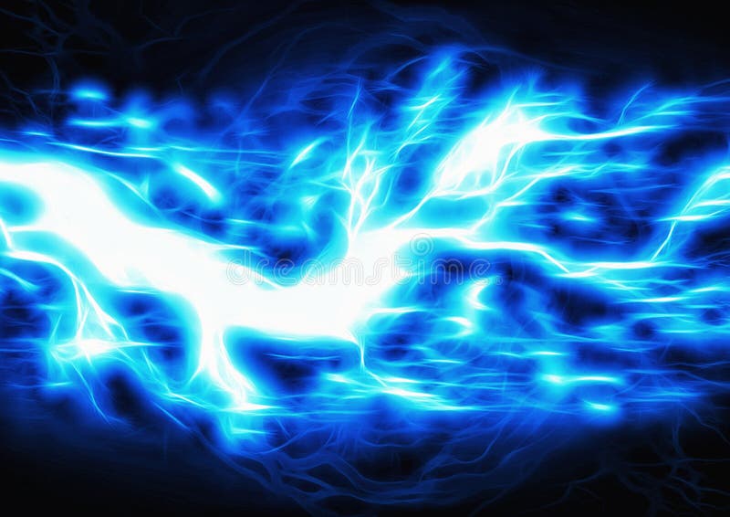 Abstract Lightning Bolt Lighting Up the Darkness in a Storm Concept ...