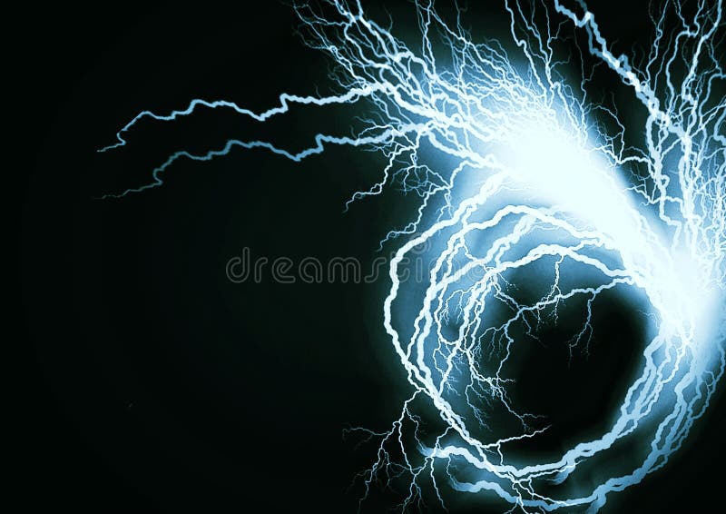 Abstract Lightning Bolt Lighting Up the Darkness in a Storm Concept ...