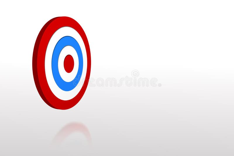 Digitally Generated Blue and Red Target Stock Illustration ...