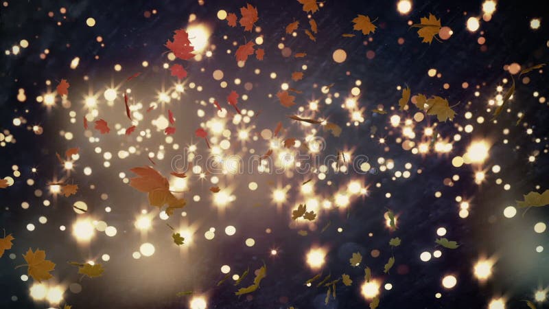 Fall Foliage Background with Sparkle Stock Illustration - Illustration ...