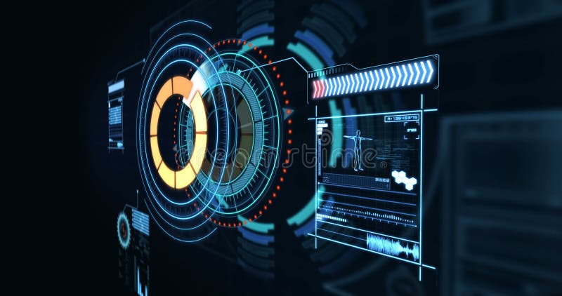 Digitally Generated Genetic Engineering Screen and Circular Patterns ...