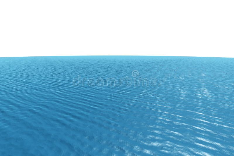 Digitally Generated Graphic Blue Ocean Stock Illustration ...