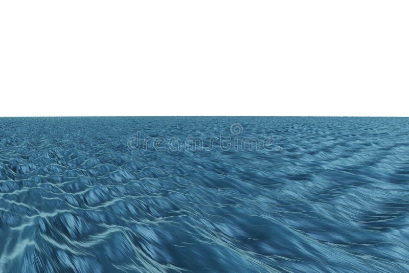 Digitally Generated Graphic Blue Ocean Stock Illustration ...