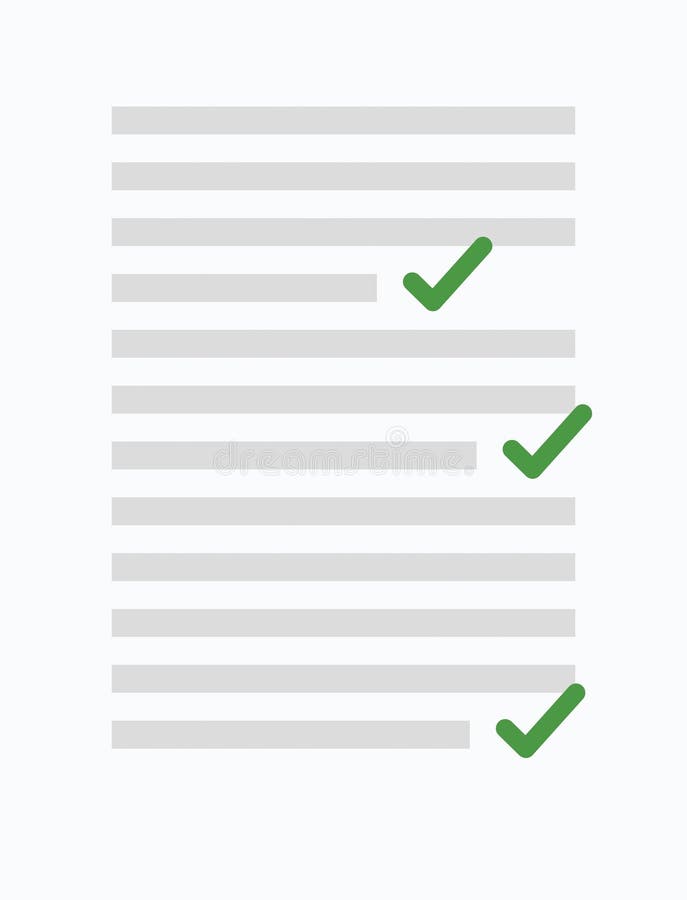 Digitally Generated Icon of Marksheet Stock Illustration - Illustration ...