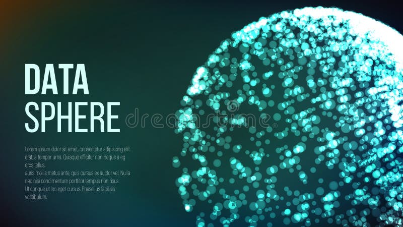 Digitally Generated Image. Big Data Complex Vector. Connecting Dots and ...