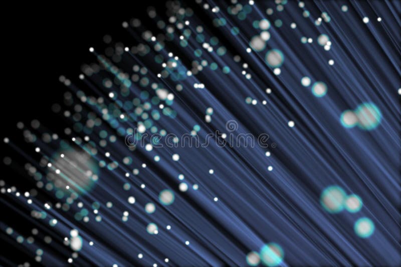 Digitally Generated Image of Blue Fiber Optics Stock Image - Image of ...