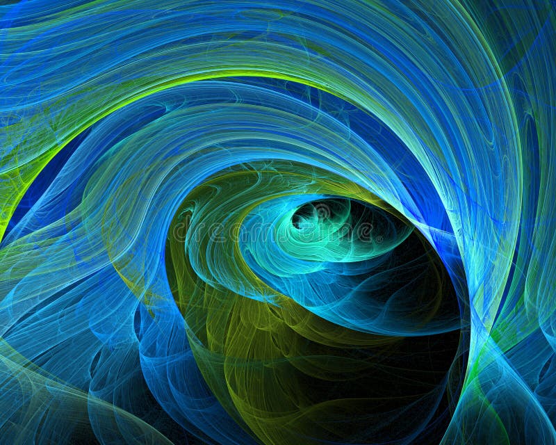 Digitally Generated Image. Colorful Fractal, Elegant, Extremely ...
