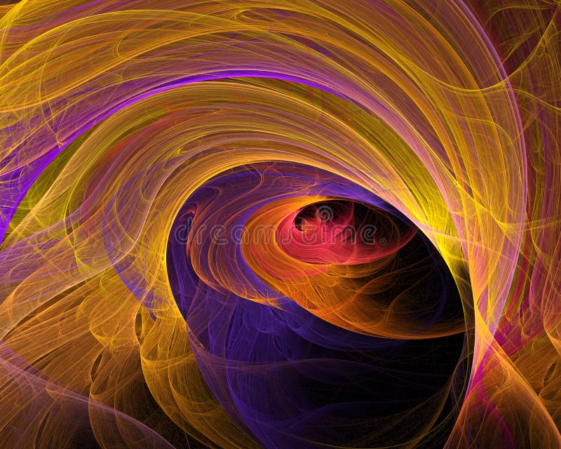 Digitally Generated Image. Colorful Fractal, Elegant, Extremely ...