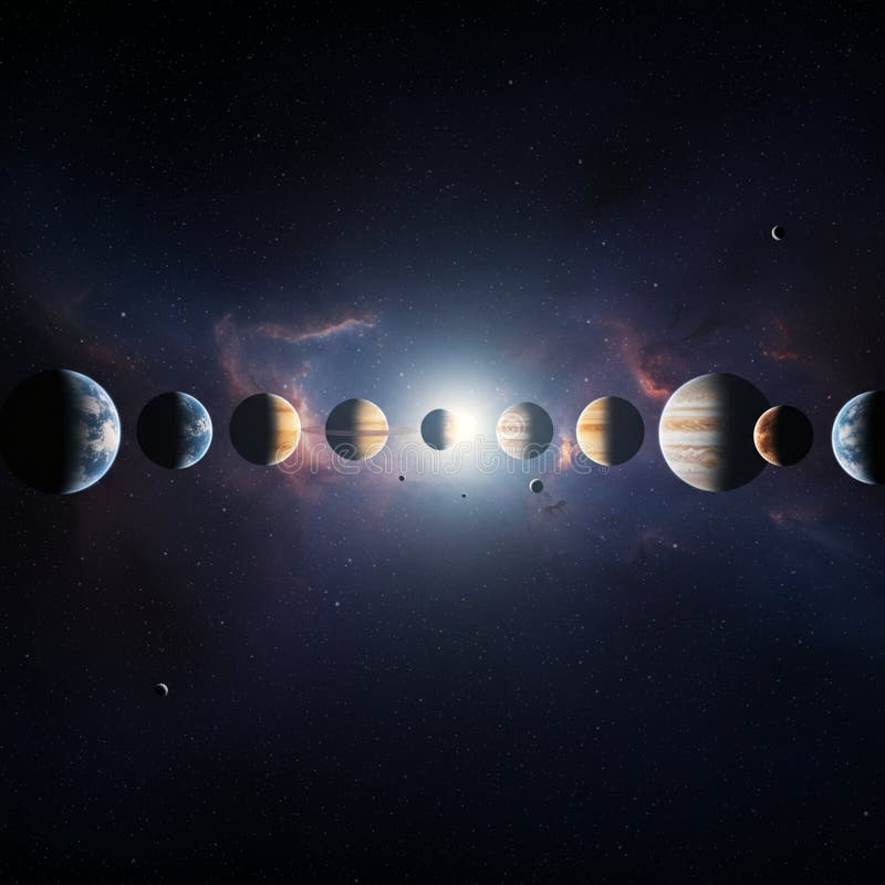 Planets Solar System Aligned Stock Illustrations – 216 Planets Solar System Aligned Stock ...