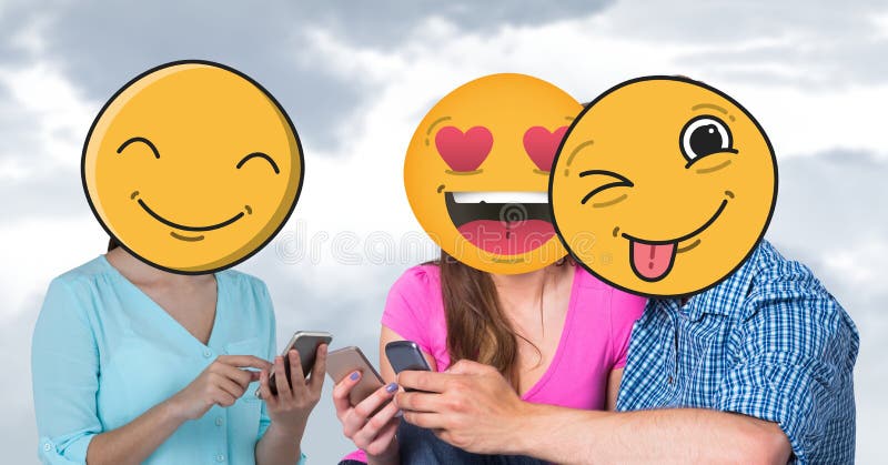 Friends emoji face stock illustration. Illustration of grinning - 90274824