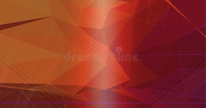 Digitally Generated Image of Plexus Networks Against Red Gradient ...