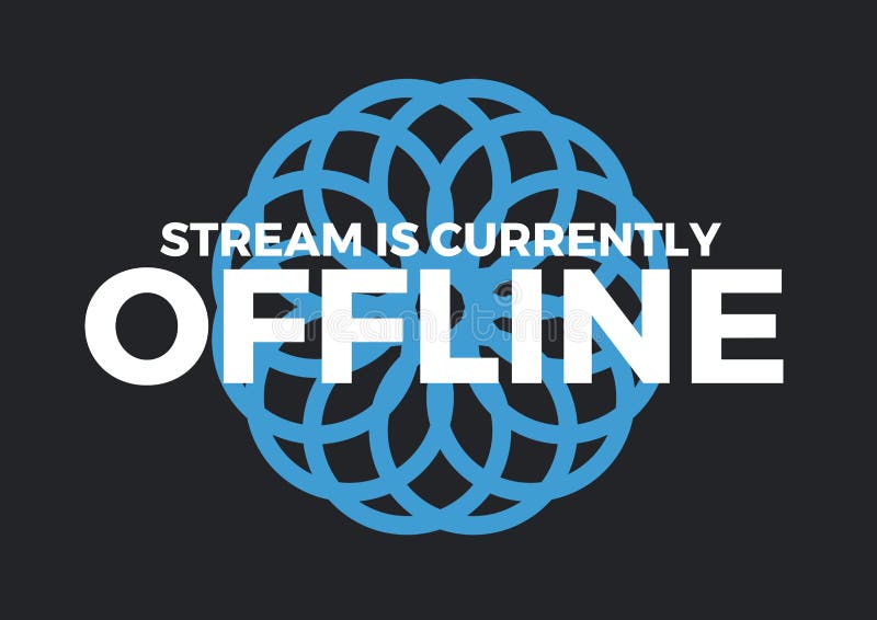 Digitally Generated Image of Stream is Currently Offline Text Against ...