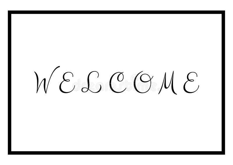 Digitally Generated Image of Welcome Text Against White Background ...