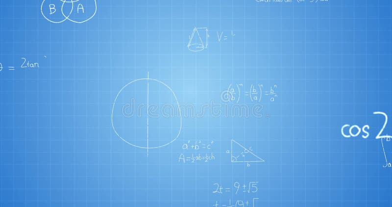 Math Formulas on Blackboard Stock Footage - Video of formulas ...