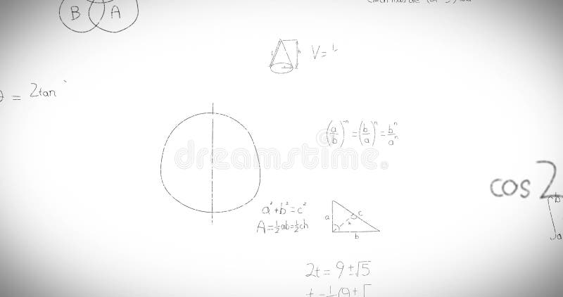 Math Formulas on Whiteboard Stock Video - Video of chalk, generated ...