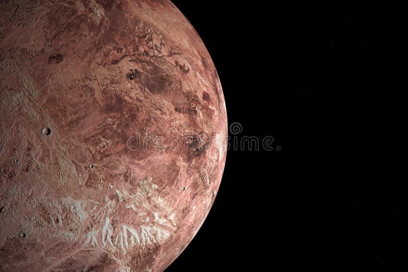 Dwarf Planet Makemake - Solar System Stock Illustration - Illustration ...