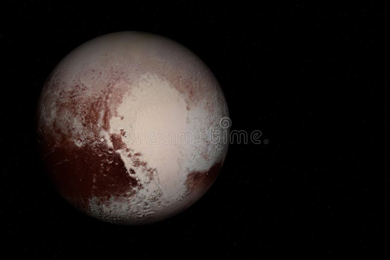 Dwarf Planet Pluto - Solar System Stock Illustration - Illustration of ...