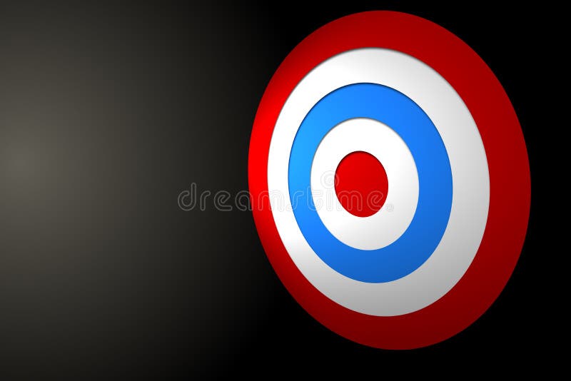 Digitally Generated Red and Blue Target Stock Illustration ...