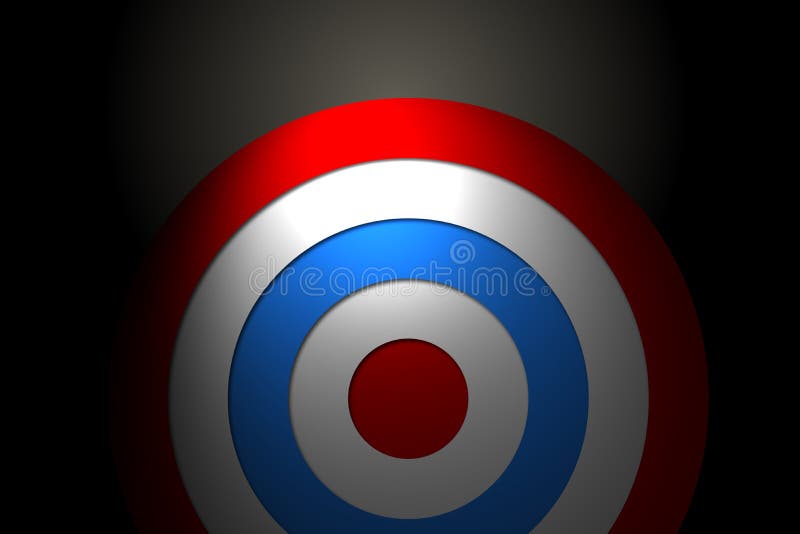 Digitally Generated Red and Blue Target Stock Illustration ...
