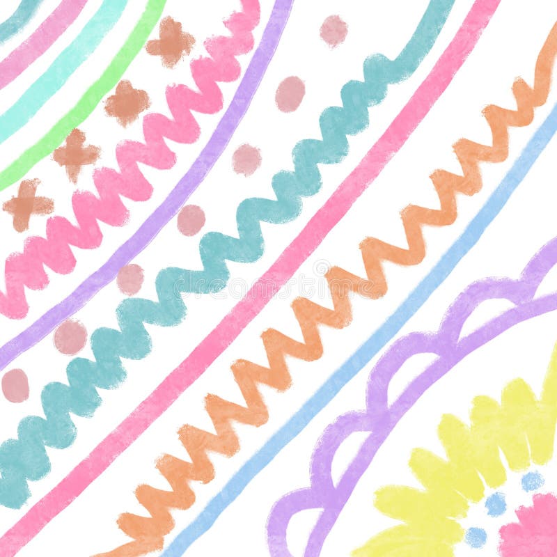 Digitally Hand Drawn Beautiful Patterns for Card Making or Textile ...