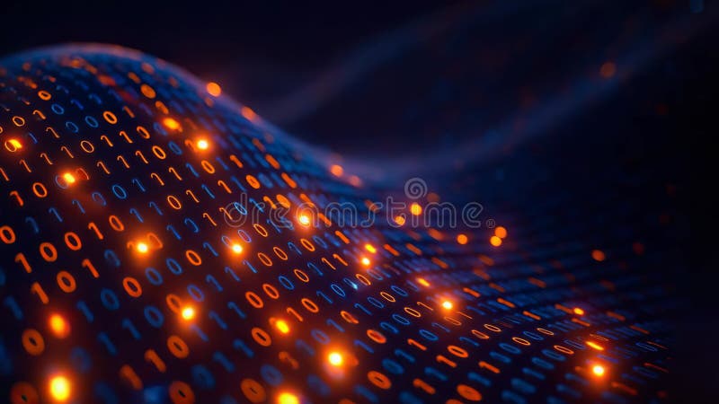 Digitally Illuminated Binary Wave Evolving Patterns of Code in Motion ...