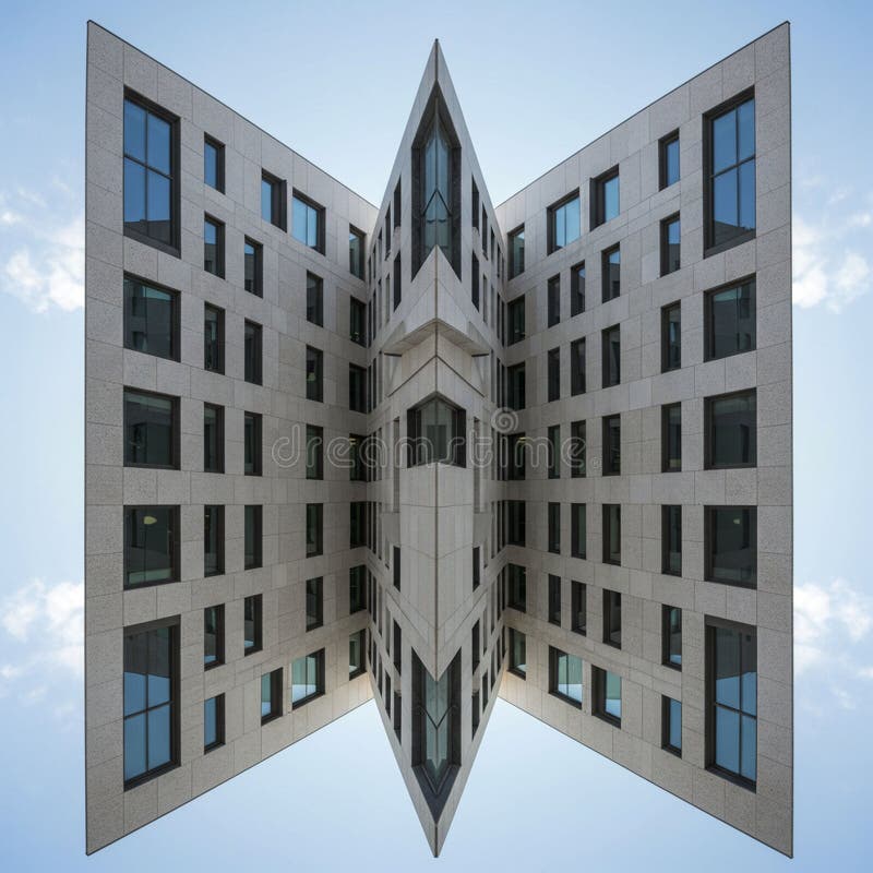 A Digitally Manipulated Image of a Modern Building, Creating a ...