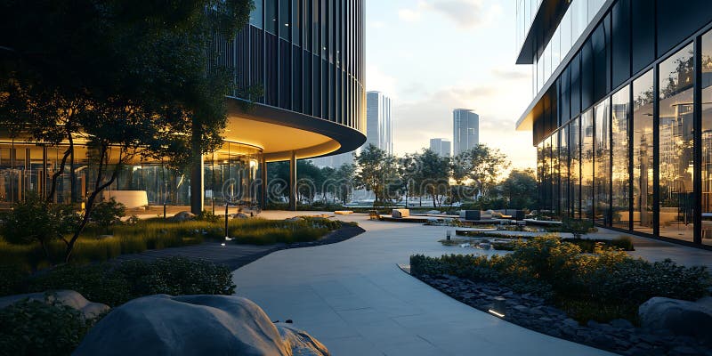 Digitally Rendered Concept of an Office Display with Smart Interfaces ...