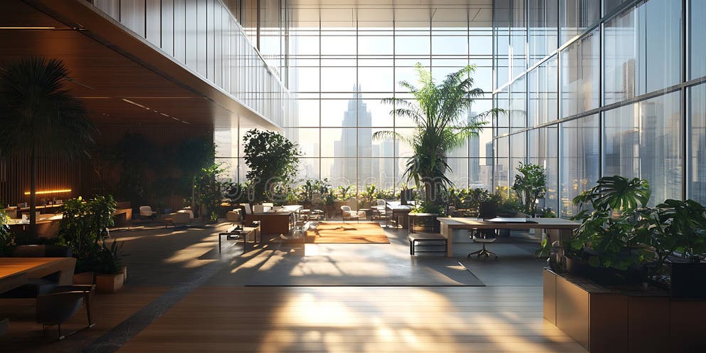 Digitally Rendered Concept of an Office Display with Smart Interfaces ...