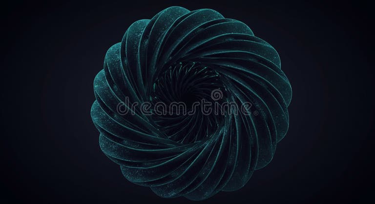 A Digitally Rendered, Geometric Structure Resembling a Toroidal Shape ...