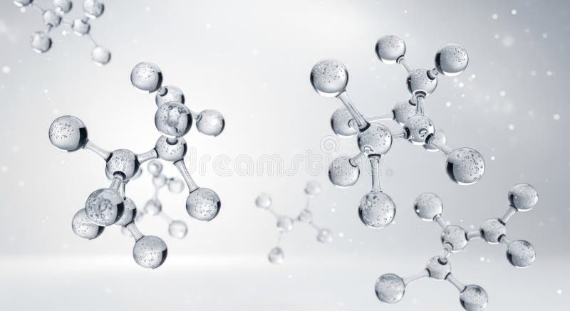 Abstract Illustration of Molecular Structures Stock Illustration ...