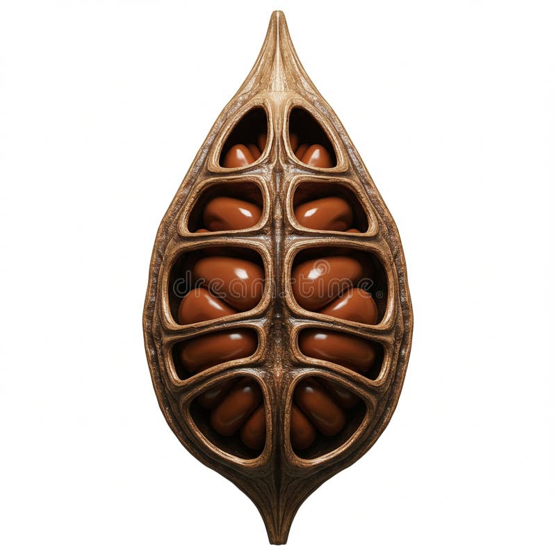 A Digitally Rendered Image of a Symmetrical, Pod-like Structure with a ...