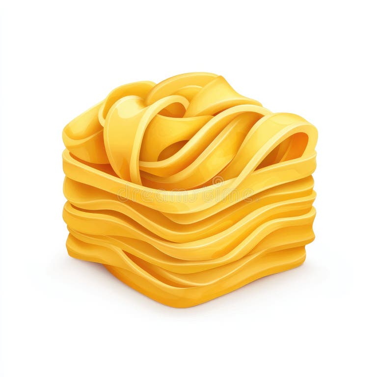 Delicious Golden Pasta, Ready To Serve. a Stunning Close-up. Stock ...