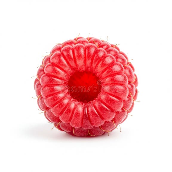A Digitally Rendered Raspberry with a Circular Arrangement of Drupelets ...