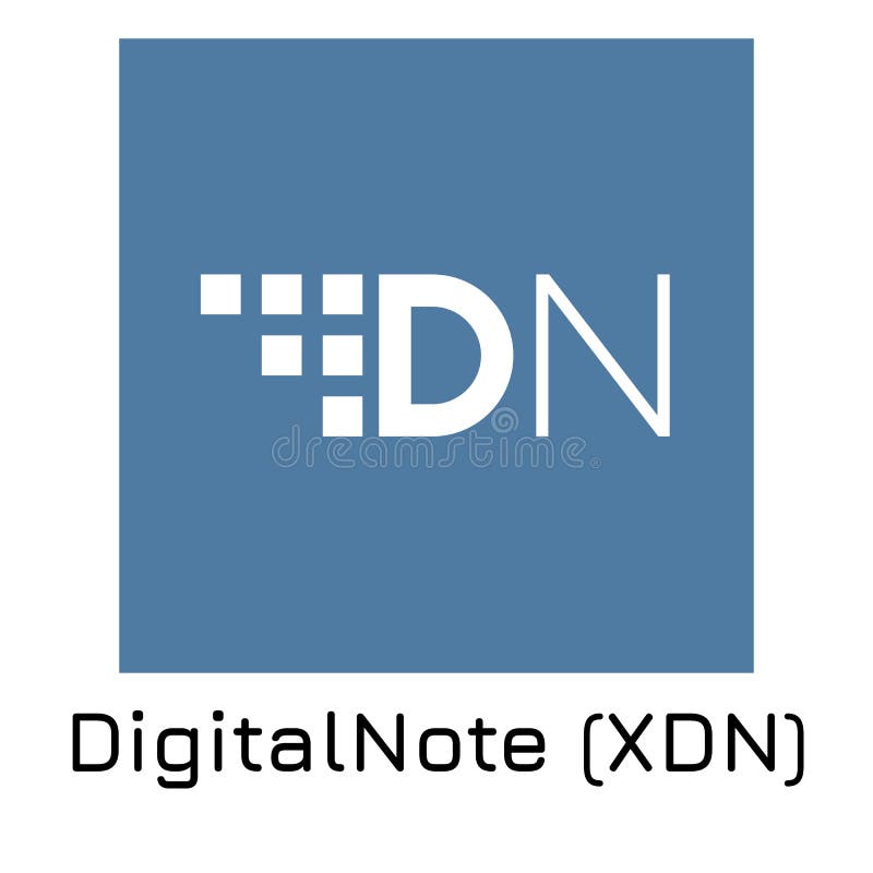DigitalNote XDN. Vector Illustration Crypto Coi Stock Vector ...