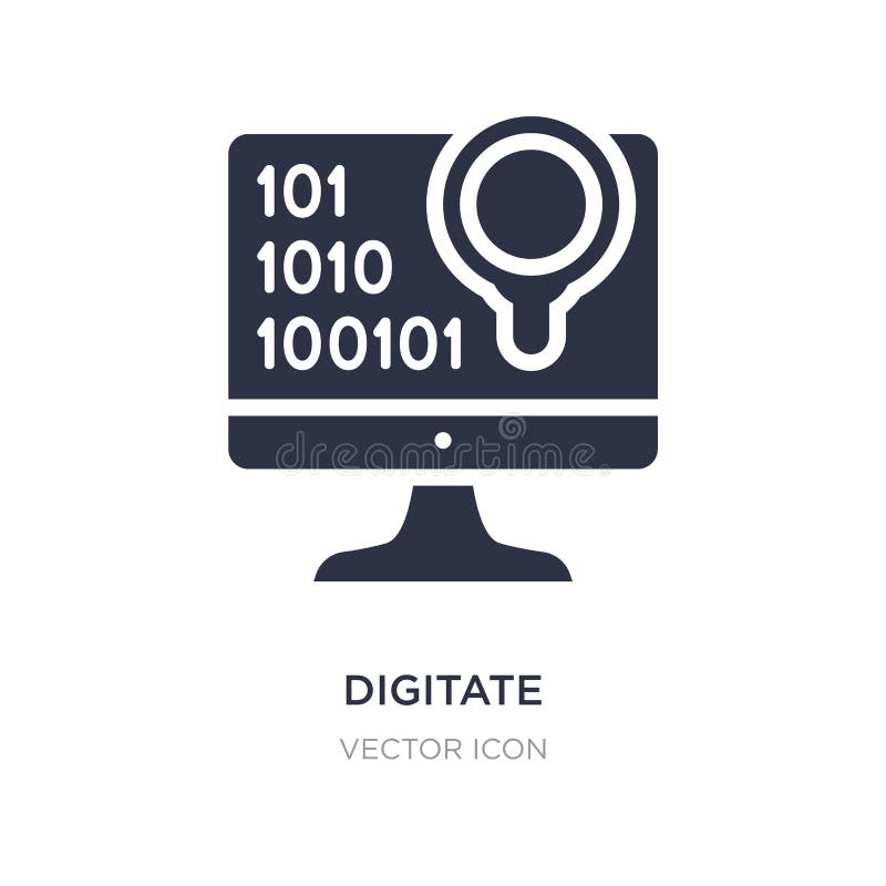 Digitate Icon Vector. Trendy Flat Digitate Icon from Technology ...