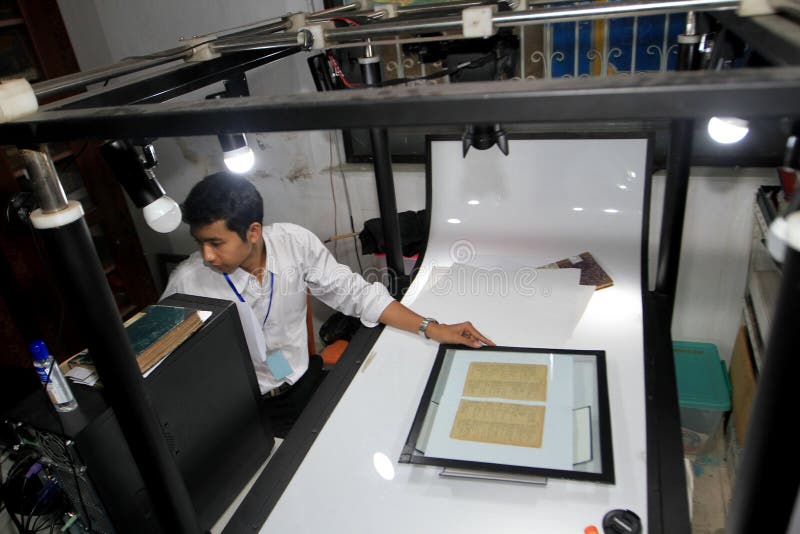 Digitization of Ancient Manuscripts Editorial Stock Photo - Image of ...