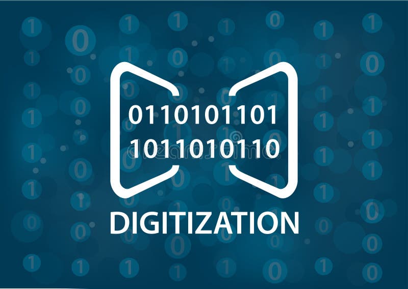 Digitization stock illustration. Illustration of binary - 87346786