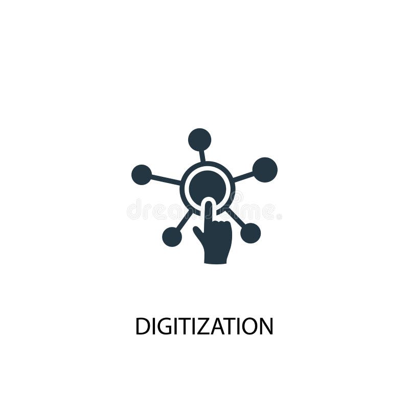Digitization Icon. Simple Element Stock Vector - Illustration of ... Digitization Icon. Simple Element Stock Vector - Illustration of ...