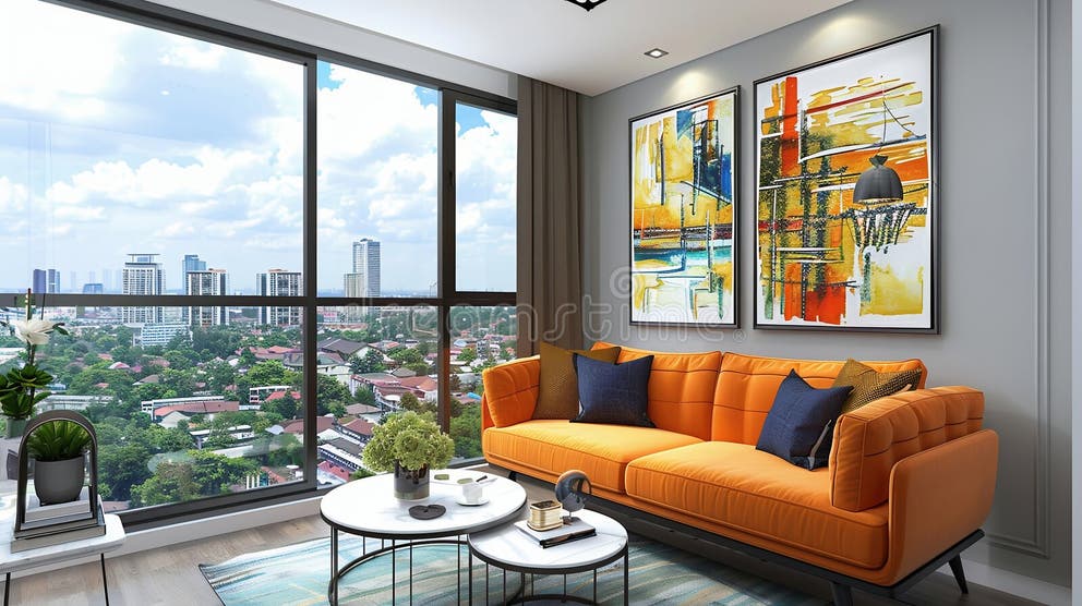 Digitization of a Modern Interior Design with a Fully Furnished ...