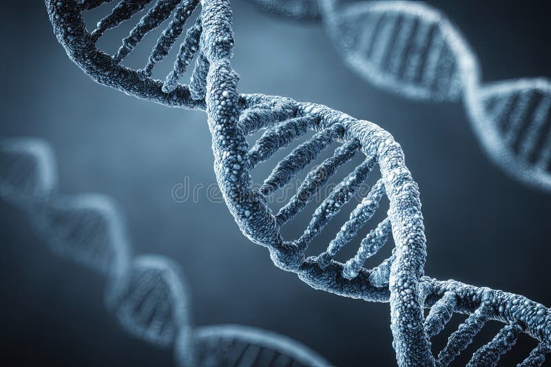 Digitized DNA molecule. stock illustration. Illustration of structure ...