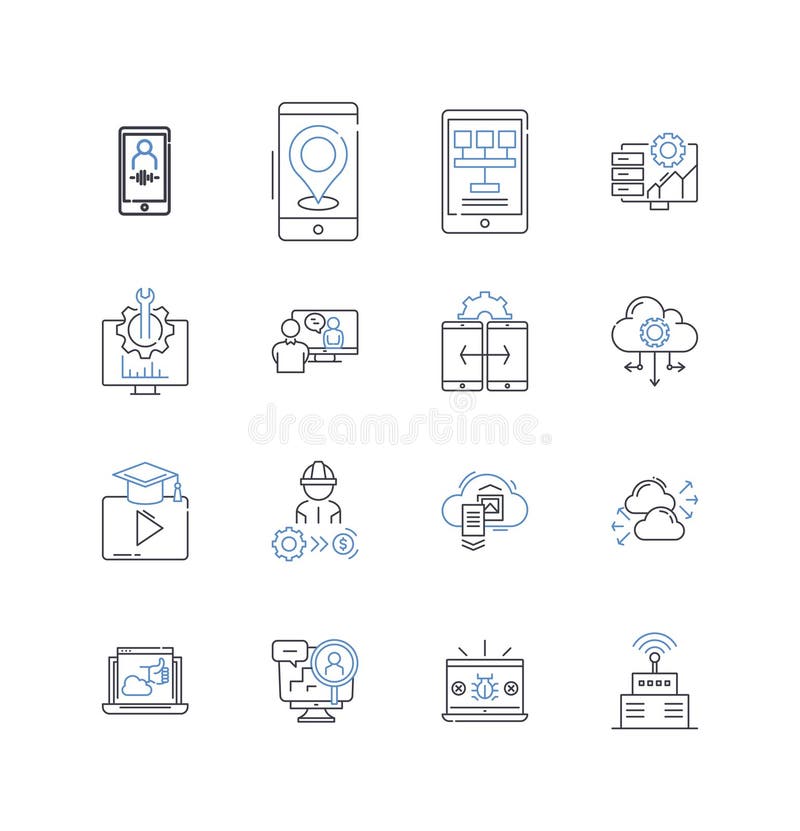 Digitized Smooth Line Icons Collection. Streamlined, Effortless ...