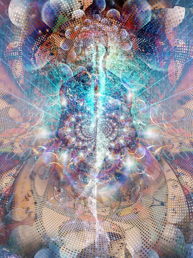 Spirit Emerges from Fire Circle Stock Photo - Image of emerging, body ...