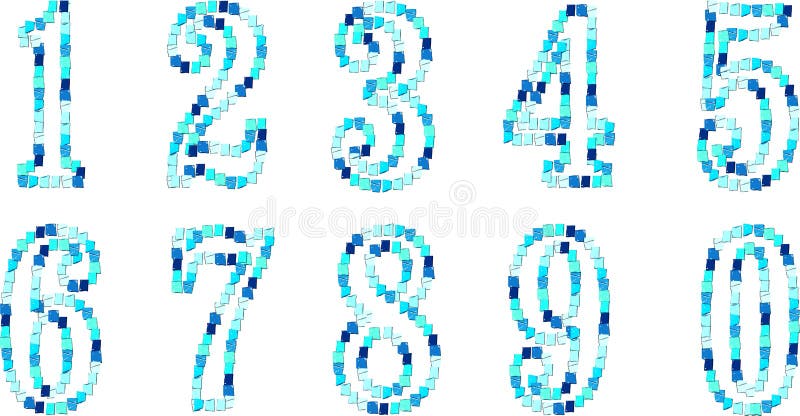 Digits stock vector. Illustration of digits, management - 20082338