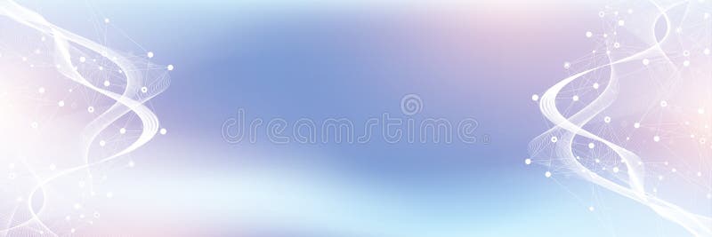 Digits Abstract Background With Connected Line And Dots Web Cover Digital Neural Networks