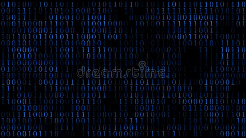 Machine Code 0 and 1 Matrix Background, Computer Digital World Wall ...