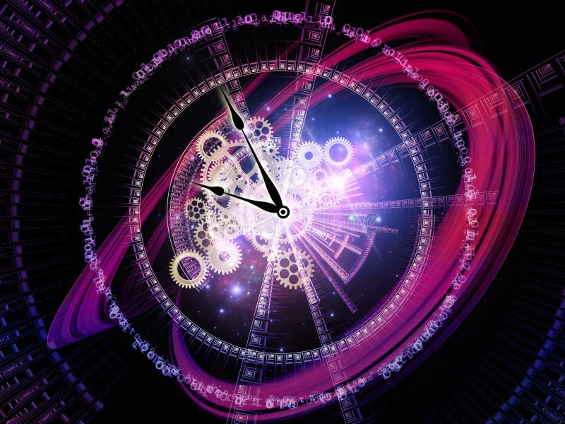 Time and Quantum Physics stock illustration. Illustration of concept ...