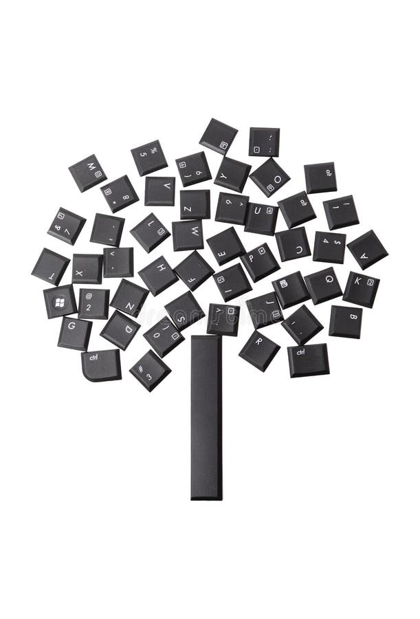 Digits in tree shape stock photo. Image of design, graphic - 38443430