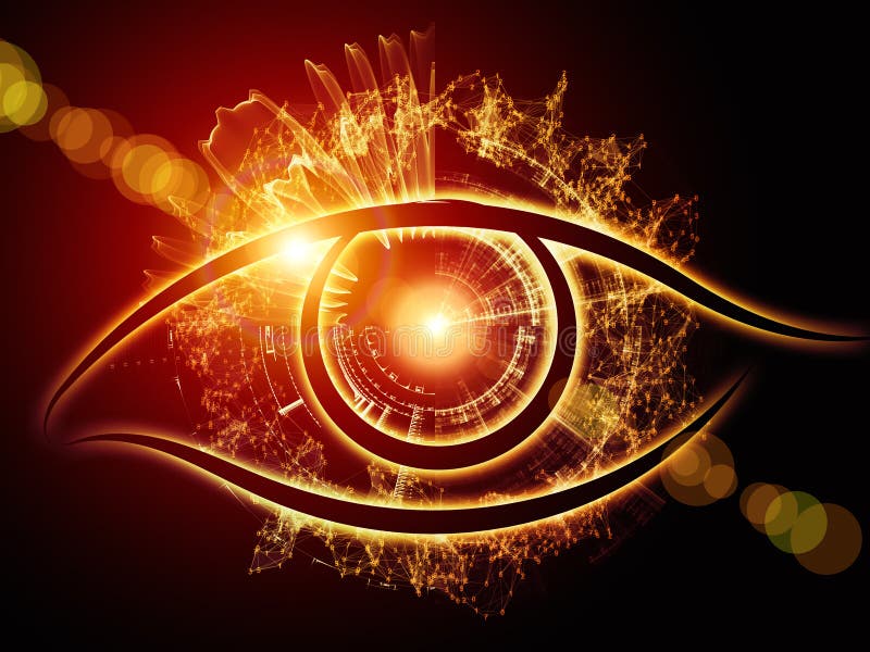 Digits of Visual Information Stock Illustration - Illustration of math ...