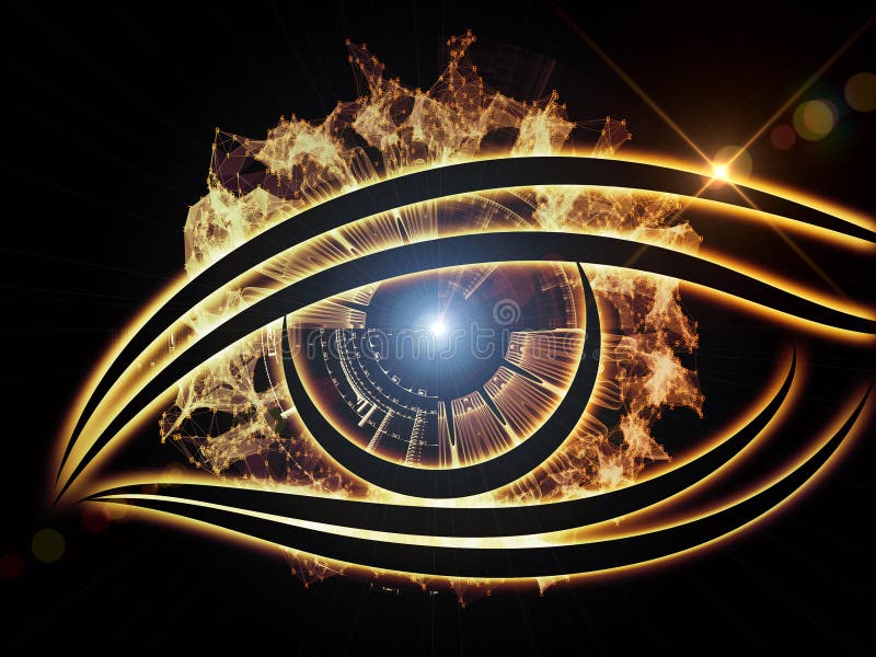 Digits of Visual Information Stock Illustration - Illustration of ...