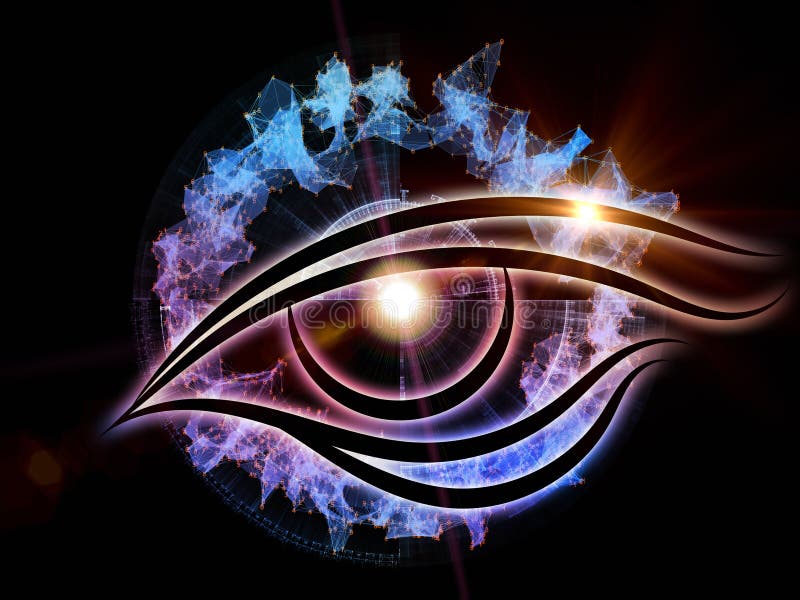 Digits of Visual Information Stock Illustration - Illustration of ...